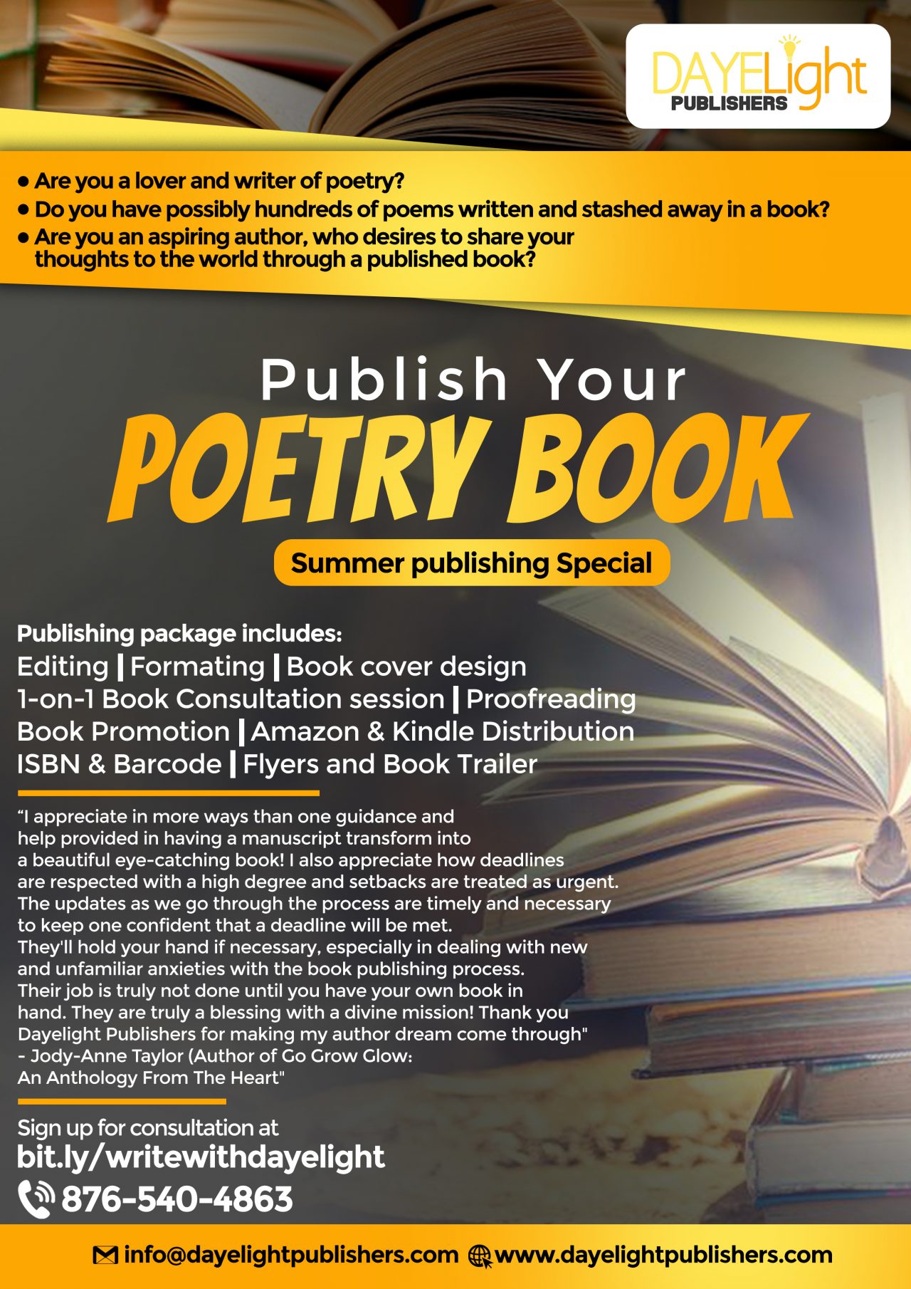 5 Ways To Sell More Poetry Books - DayeLight Publishers Limited | Book ...